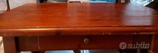 Tavolo legno massello 120×79 cm e 81 cm