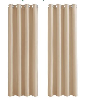 coppia tende beige oscuranti