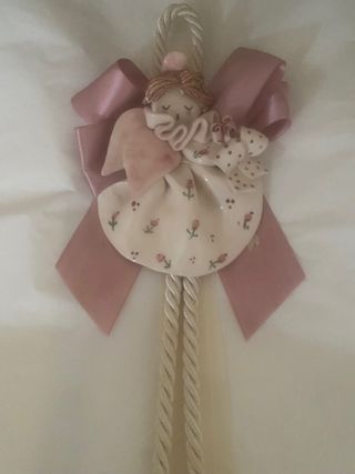 Appendino bambolina in ceramica