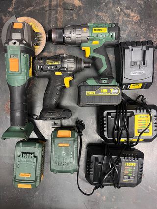 18V, trapano, avvitatore ad impulsi e flessibile