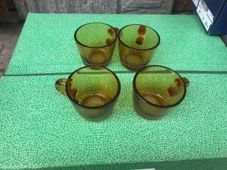 set di 4 tazzine in vetro