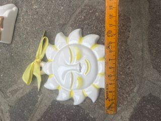 formella sole in ceramica