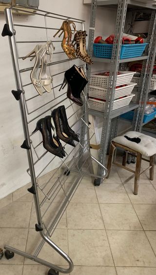 carrello espositore calzature