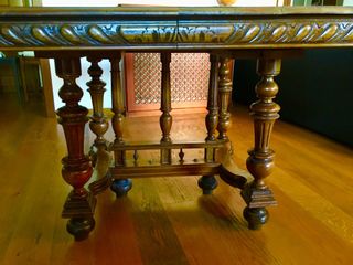 tavolo antico in tarica di noce