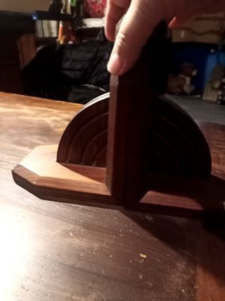 fermalibri o reggi libri in coppia  decò legno