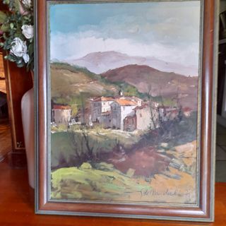 Quadro paesaggio ad olio