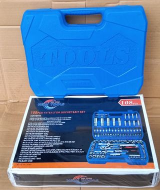 VALIGIA SET CHIAVI A BUSSOLA 108 PEZZI VANADIUM CO