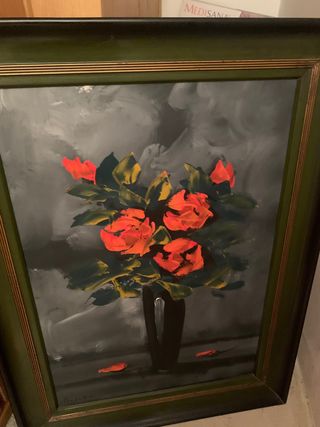 Quadro Miscar olio su tela con cornice