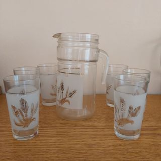 Set brocca con 6 bicchieri