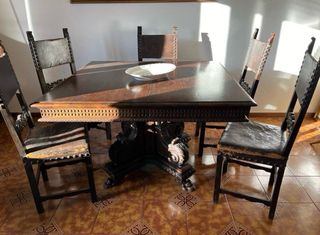 tavolo antico in stile fiorentino