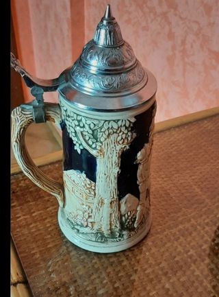 Boccale birra vintage in ceramica