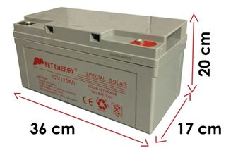 Batterie 12v120 AH GEL a scarica lenta 
ideali per