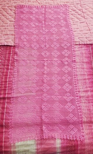 Centrino rosa corallo