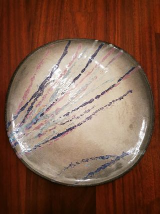 Piatto grande in ceramica smaltata