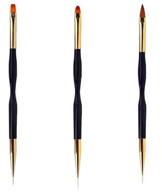 🔻[-50%] 3 Pezzi di Pennelli per Unghie in Gel