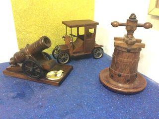 SET FUMO IN LEGNO VINTAGE