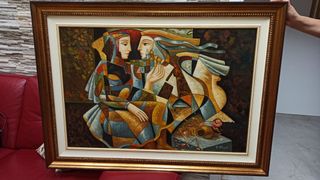 Quadro, cornice, tela 3 continenti