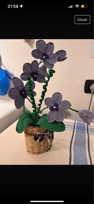 fiori finti in vaso