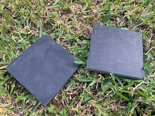 Ardesia Nera Mattonelle 10x10 Altezza 1 cm