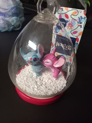 Ampolla natalizia stitch e angel.