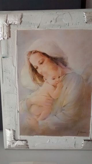 Quadro con donna e bambino
