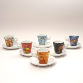 Servizio completo 6 tazzine caffè espresso d'ANCAP