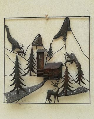 Scultura in metallo vintage