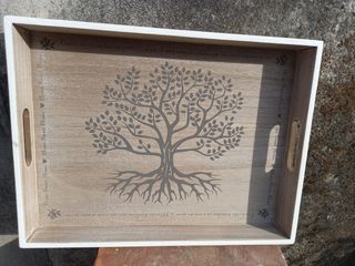 Vassoio in legno country