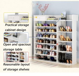 Scarpiera bianca in legno