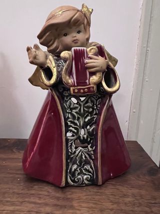 angelo porta candela in ceramica