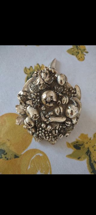 Cornucopia portafortuna placcata