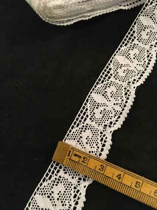 14 metri pizzo in cotone francese