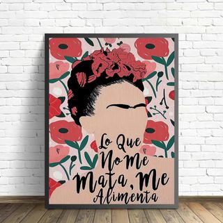 1pz tela quadro arte frida arredamento faccia