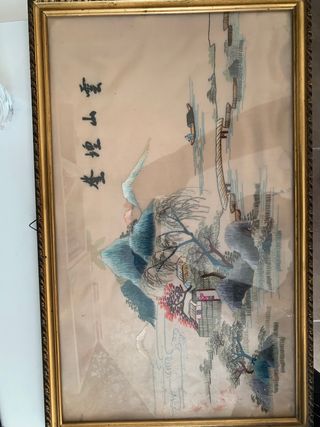 quadro ricamato anni 30