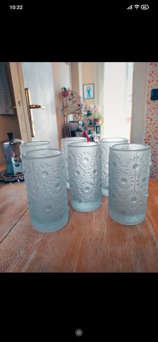 Bicchieri vintage da bibita e acqua