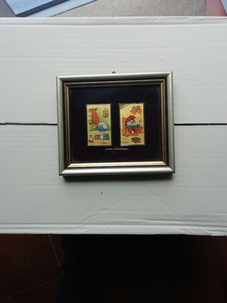 Quadretto i puffi 14,5x12,5