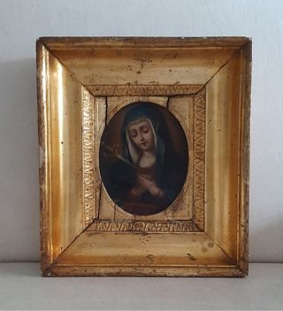 Cornice legno dorata