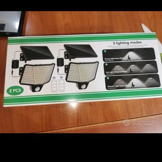 2x lampada solare esterno