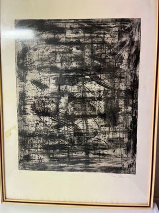 Quadro toni gillero 1974 70 X 53 disegno 48 x 40