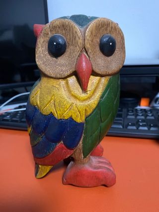 soprammobile gufo legno