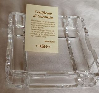 Valenti Soprammobile Portagioie Cristallo Argento