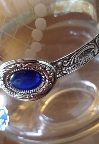 Vaso Campana in Cristallo con inserti Argento 925