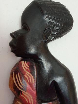Scultura Etnica in Legno Originale Ghana Africa