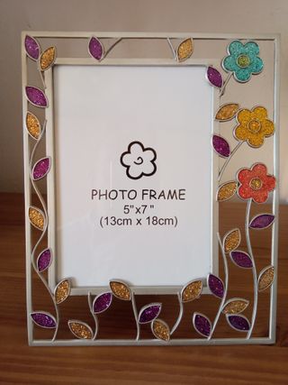 Cornice Portafoto Tavolo Foto 13x18 Metallo Vetro