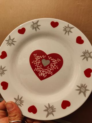 Set piatti cuore
