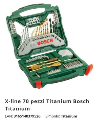 Set di 70 punte al titanio