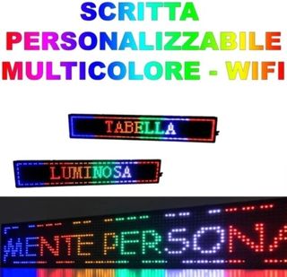 Insegna Luminosa A Led Scritta Personalizzata 1mt