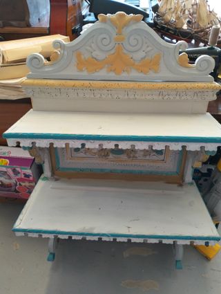 MENSOLA RETRO' FINEMENTE DECORATA 2 PIANI