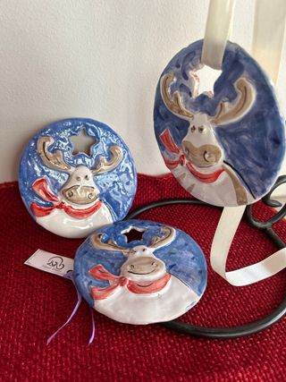 decorazioni di Natale in ceramica