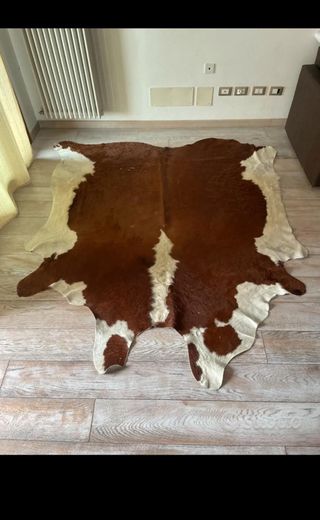 tappeto di mucca vera